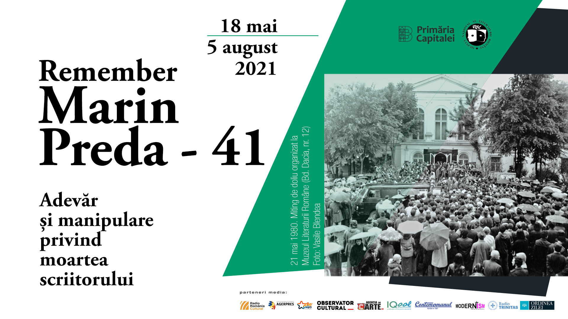 Expoziția „Remember Marin Preda – 41. Adevăr şi manipulare privind ...