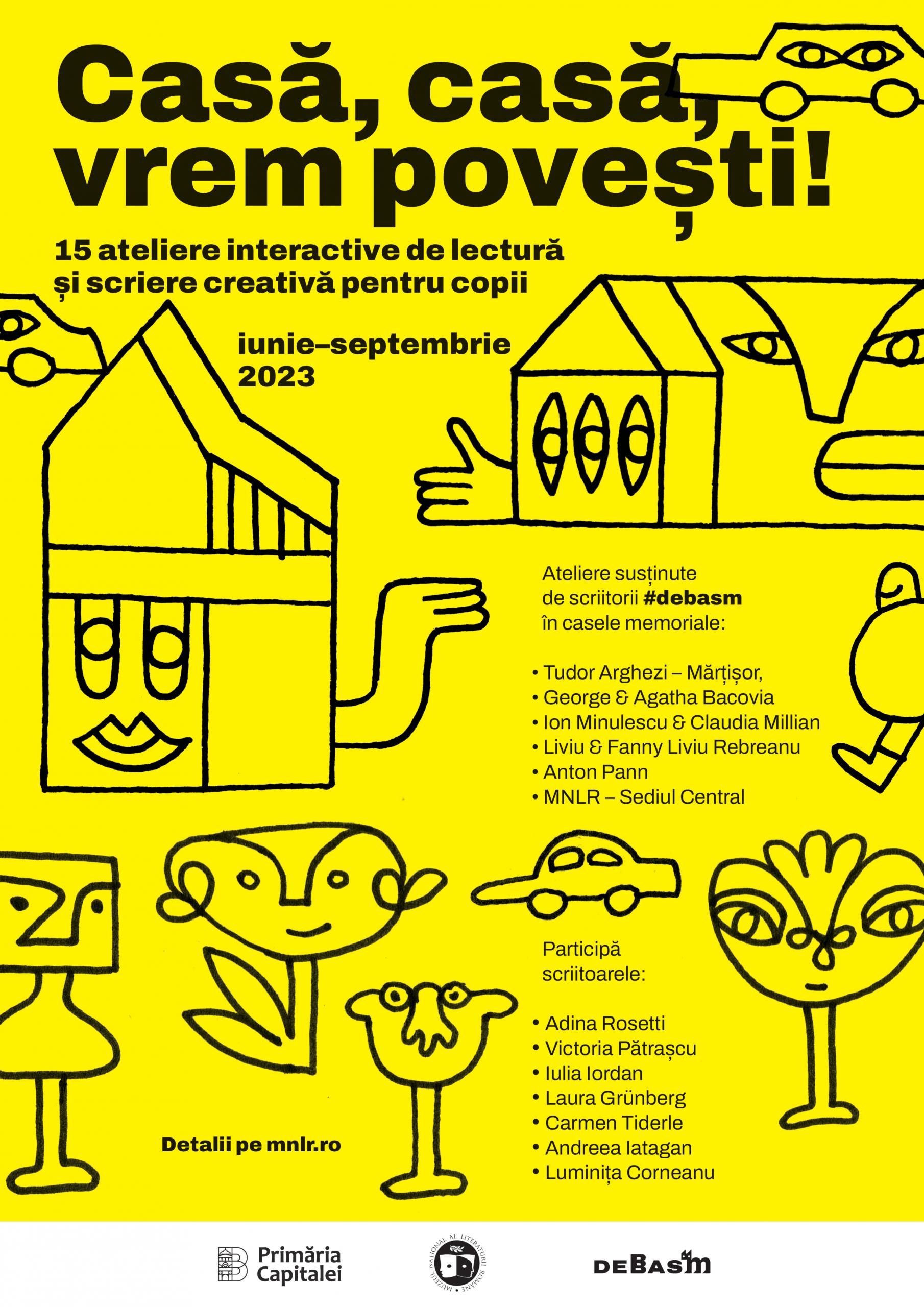 „Casă, casă, vrem povești!”: Ateliere pentru copii la MNLR