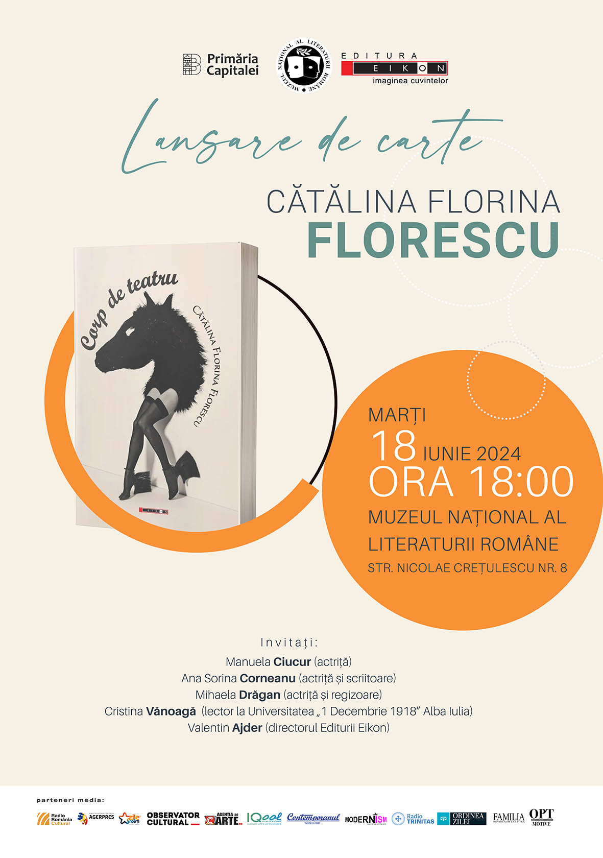 Lansare de carte | „Corp de teatru”, de Cătălina Florina Florescu